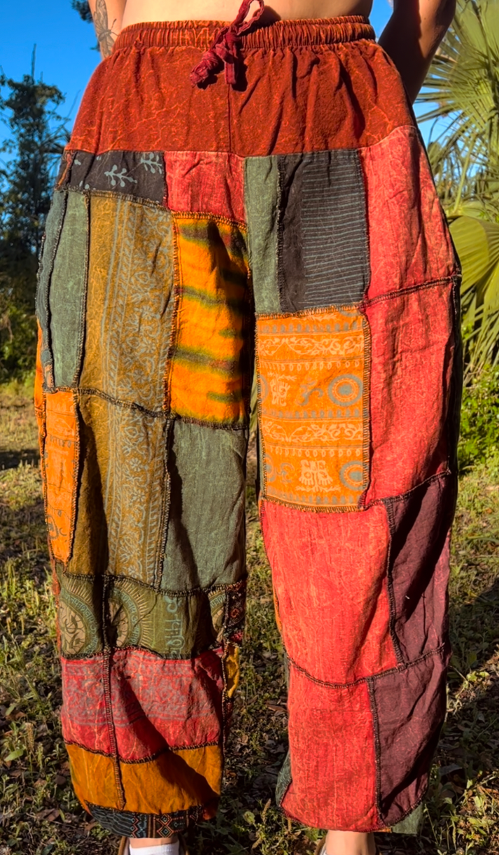 Rainbow Patchwork Joggers – BUDDS BUS SHOP