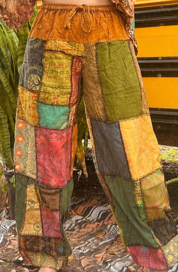 Rainbow Patchwork Joggers – BUDDS BUS SHOP