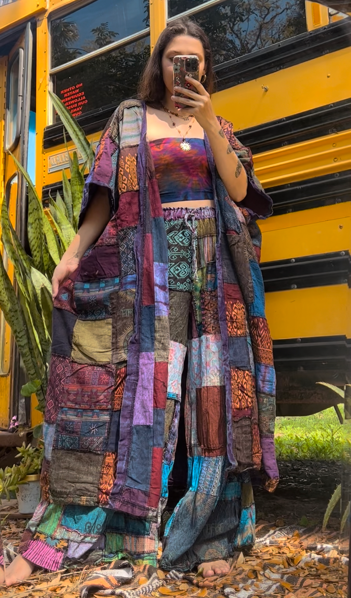 Patchwork Kimono/Smock – BUDDS BUS SHOP